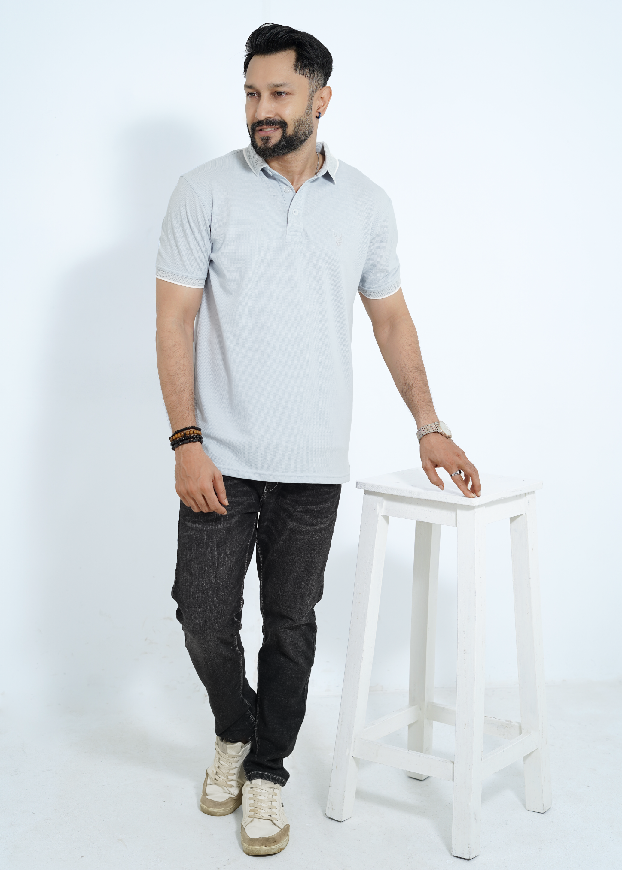 Ice Blue - Double PK Regular Polo Shirt – Fils Lifestyle